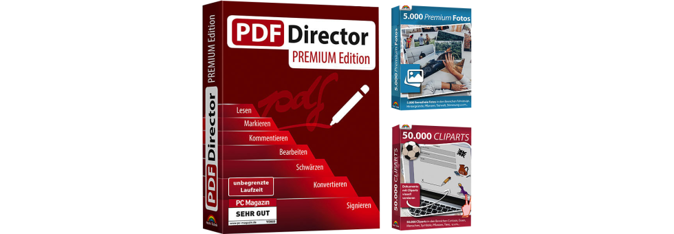 PDF Director Premium inkl. Foto-& Clipart-Sammlung